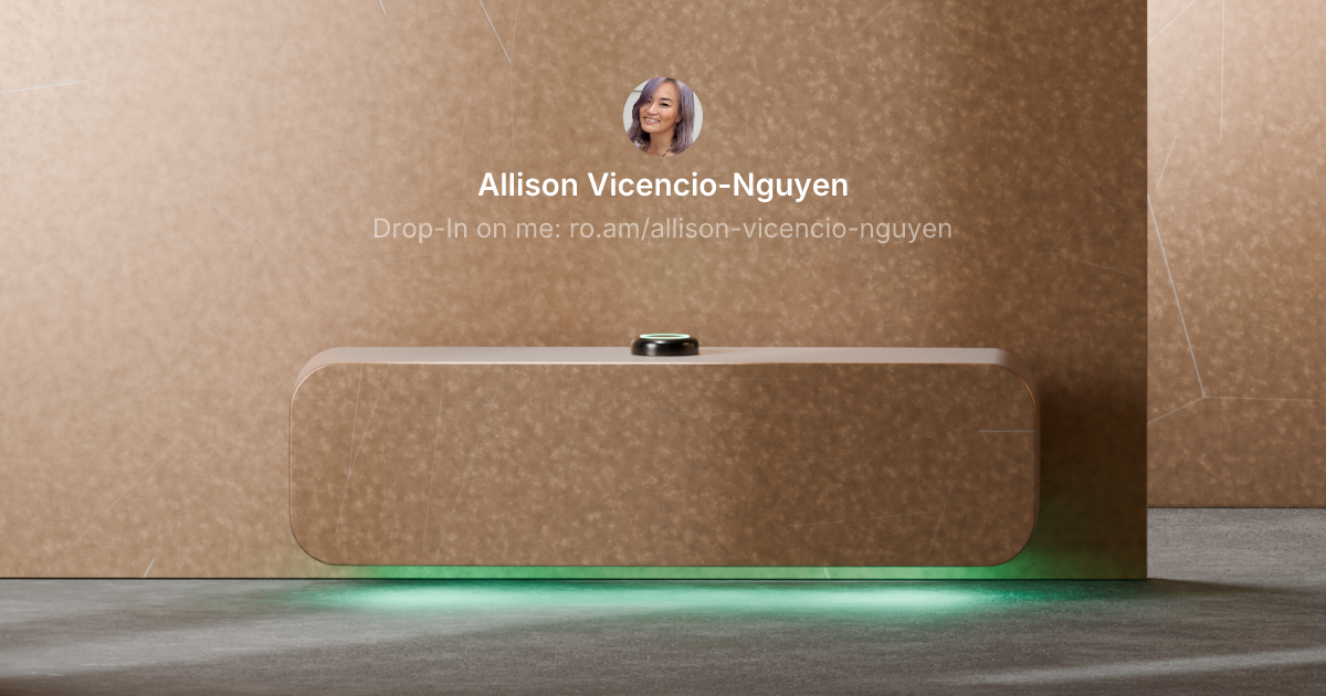 Allison Vicencio-Nguyen’s Lobby - Meet with Allison Vicencio-Nguyen at ...