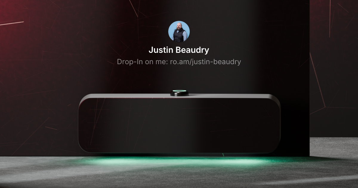 Justin Beaudry’s Lobby - Meet with Justin Beaudry at The AI Collective
