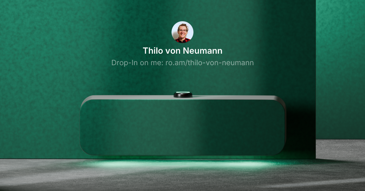 Thilo von Neumann’s Lobby - Meet with Thilo von Neumann at Deepgram